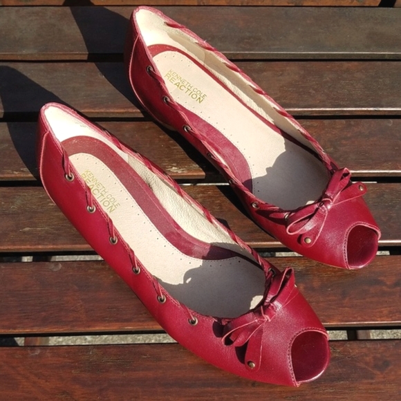 Kenneth Cole Reaction | Shoes | Kenneth Cole Reaction Red Peep Toe ...